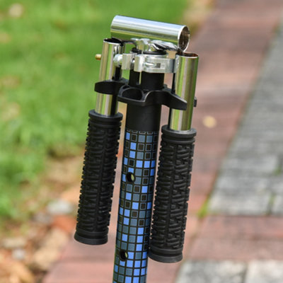 HOMCOM Kick Scooter Commuter Adjustable Height Wheels Foldable ...