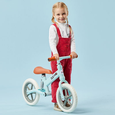 HOMCOM Kid Balance Bike ChildrenBicycle Adjustable Seat 2-5 Years No Pedal Blue