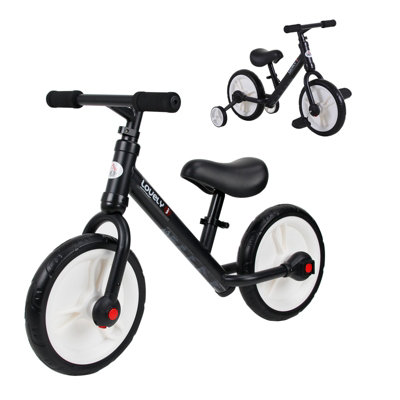HOMCOM Kids Balance Training Bike Toy w/ Stabilizers For Child 2-5 ...