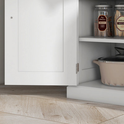 HOMCOM Kitchen Storage Cabinet with Drawers, Cupboards and Shelves, White