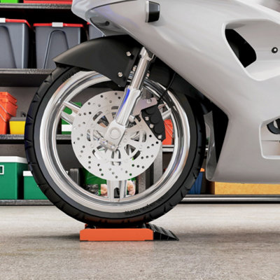 HOMCOM Motorcycle Wheel Roller Stand for Tyre Cleaning and Chain ...