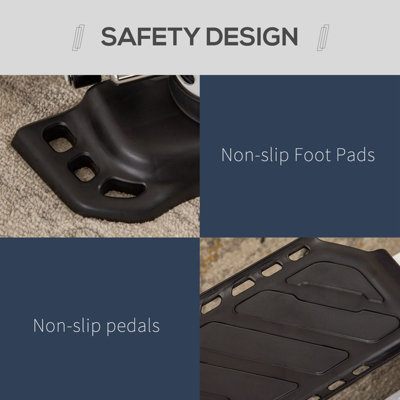 HOMCOM Portable Mini Stepper Step Machine for Home Gym Office Exercise ...