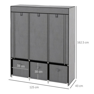 B&q canvas wardrobe store