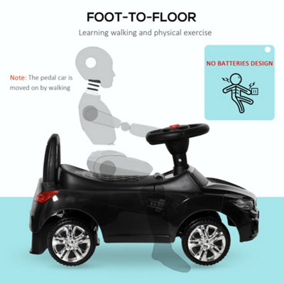 HOMCOM Ride on Car Baby Toddler Walker Foot to Floor Sliding Car Slider ...