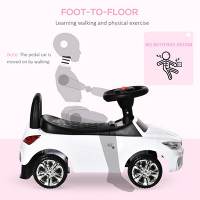 HOMCOM Ride on Car Baby Toddler Walker Foot to Floor Sliding Car Slider ...