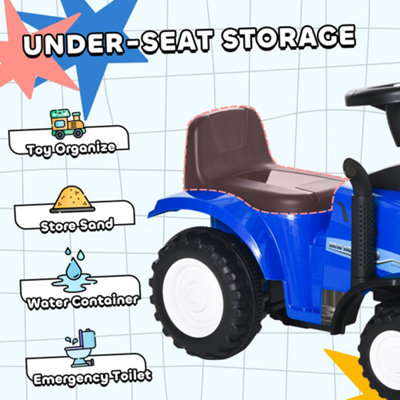 HOMCOM Ride On Tractor Toddler Walker Foot To Floor Slider 12-36 Months ...