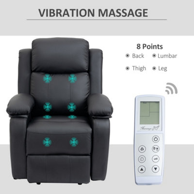 HOMCOM Riser and Recliner Chair Power Lift Reclining Chair with Remote ...