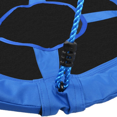 HOMCOM Round Swing Kids Game Spin Rope Playground Steel Playroom