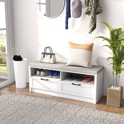 Slim shoe storage bench store