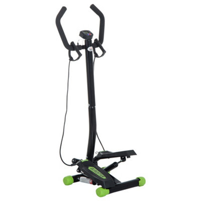 HOMCOM Stepper Step Machine w/ Resistance Bands Fitness Exercise Workout