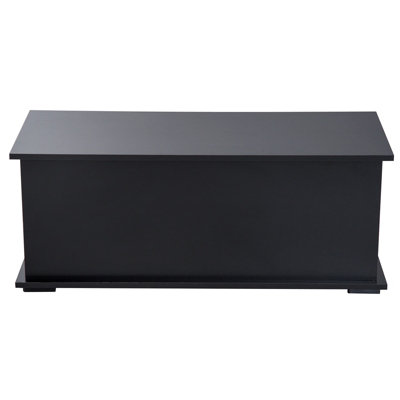 HOMCOM Storage Chest With Lid, 113L Storage Box, Black