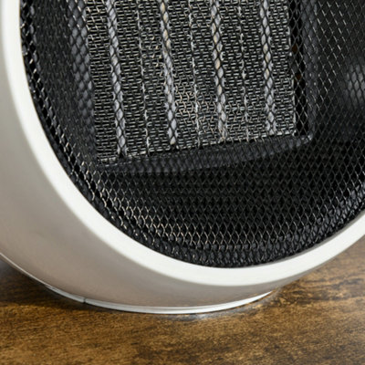 HOMCOM TABLE TOP SPACE HEATER, CERAMIC ELECTRIC HEATER WITH 3 HEATING ...