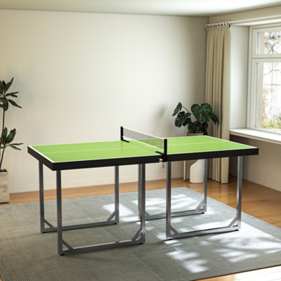 HOMCOM Tennis Table Ping Pong Foldable with Net Game Steel 182cm Indoor ...