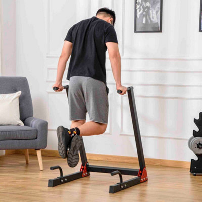HOMCOM UPPER BODY DIP STAND STATION WORKOUT EQUIPMENT FOR PULL UPS ...