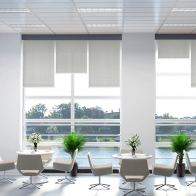 HOMCOM WiFi Smart Roller Blinds Work TUYA App, Window Shade ...