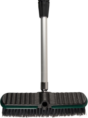 Home Car Telescopic Water Fed Window Washing Brush Set with 2 Brush Heads