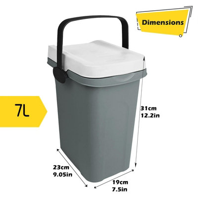Home Centre Eco System Bin 7L White
