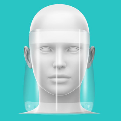 HOME CENTRE FULL FACE TRANSPARENT PROTECTION SHIELD MASK (PACK OF 2)