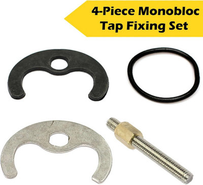 Home Centre Mono Basin Tap Fixing Set Mounting Kit 1 Hole Bracket Bolt ...
