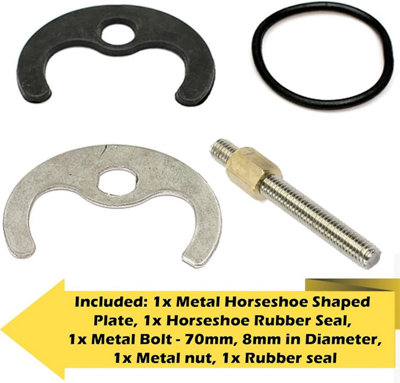 Home Centre Mono Basin Tap Fixing Set Mounting Kit 1 Hole Bracket Bolt ...