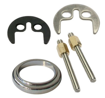 Home Centre Mono Basin Tap Fixing Set Mounting Kit 2 Holes Bracket Bolt ...