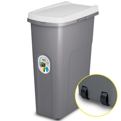 Home Centre Plastic Lift Top Lid Waste Bin Kitchen School 40 Litre ...