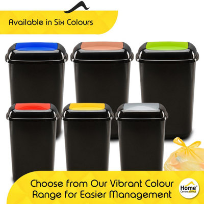 Shop Home Centre Plastic Waste Bin Segregation Recycling Flap Door Top ...