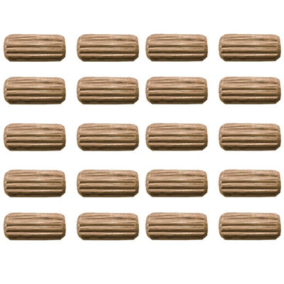 Home Centre Wooden Oak Grooved Dowels 10x27mm (Pack of 20)