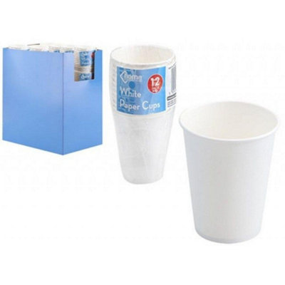 Home Connection white Paper Cups 12Pk