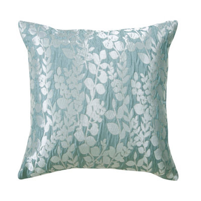 Home Curtains Mia Floral 18x18" (43x43cm) single filled cushion Green ...