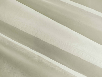 Home Curtains Sue 28 Gauge Plain Voile Lead Weighted Net 500w x 115d CM ...