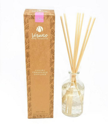 Home Fragrance Wild Flowers Kraft Gift Boxed Printed Bottle Diffuser 210ml | DIY at B&Q