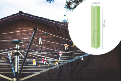 Home Garden Water Resistant Rotary Clothes Dryer Washing Line Whirligig ...