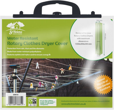 Home Garden Water Resistant Rotary Clothes Dryer Washing Line Whirligig ...