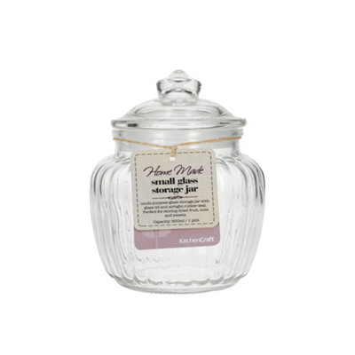 Home Made Multi-Purpose Small Glass Storage Jar
