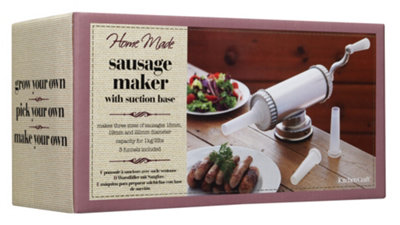 Home Made Traditional Sausage Maker with Easy-Fill Nozzle for Homemade ...
