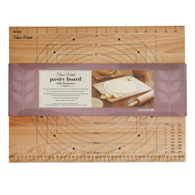 Home Made Wooden Pastry Board with Measures