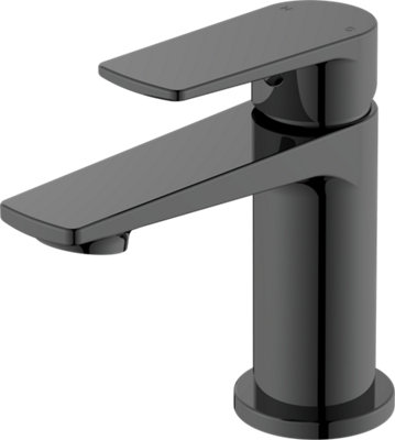 Home Range Black Basin Mixer Tap 40mm Cartridge