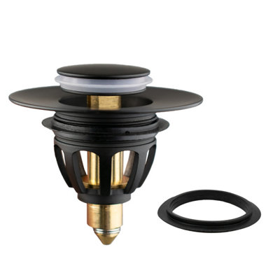 Home Range Black Pop-Up Replacement Plug Basin Waste Spare O-Ring