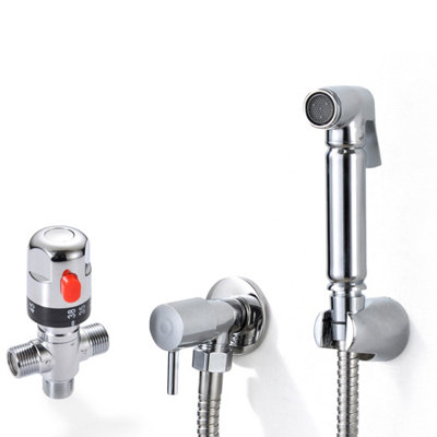 Home Range Chrome Brass Thermostatic Bidet Douche Set