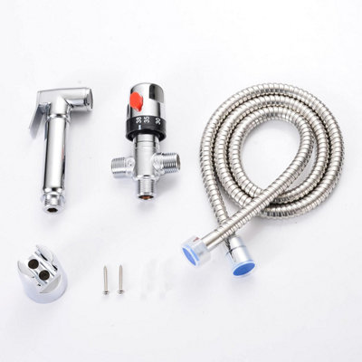 Home Range Chrome Brass Thermostatic Bidet Douche Set