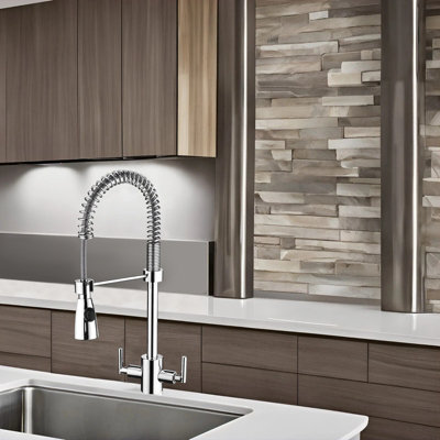 Home Range Chrome Kitchen Mixer Tap with Detachable Head CORUS