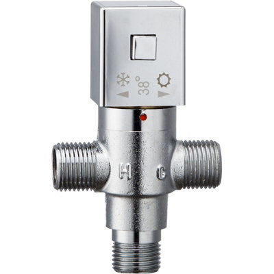Home Range Chrome Square Bidet Thermostatic Mixing Valve for Douche Shattaf