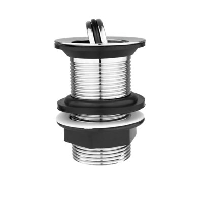 Home Range Chrome Unslotted Basin Waste With Flip Top
