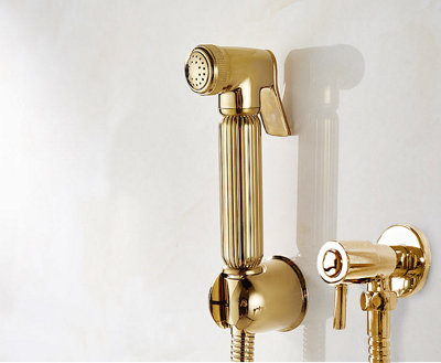 Home Range Gold Brass Bidet Douche Set