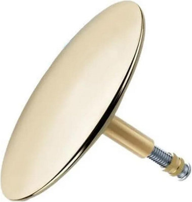 Home Range Gold Brass Dome Bath Plug for Bath Bathtub Wastes
