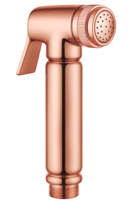 Home Range Rose Gold Solid Brass Metal Bidet Shower Head with Back Lever
