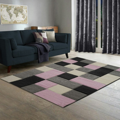 Home Republic Dexter Carved Rug - Pink