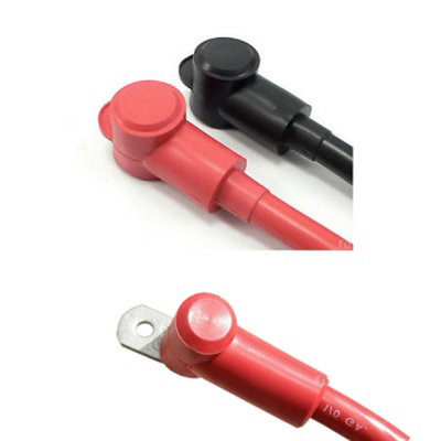 Home.smart 2 x Battery Terminal Angled Stud Covers Positive and ...