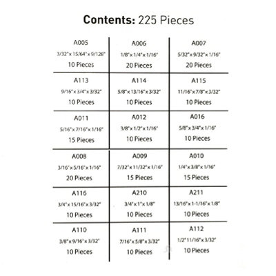 Home.smart 225 x SAE Imperial O-Rings Seal Washer Gasket, Hydraulics ...